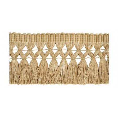 Sample for Postillon cut fringe 65 mm Onyx metal - Houlès